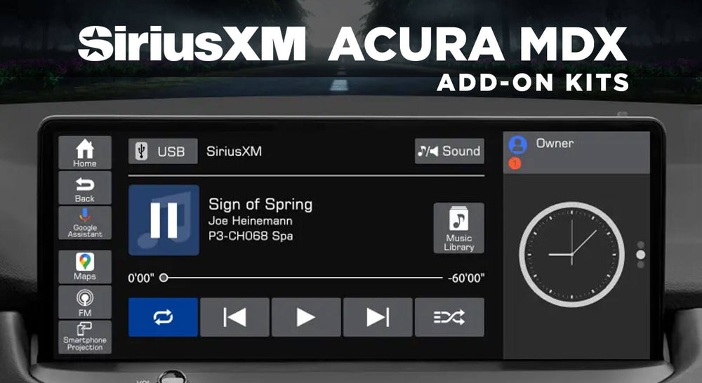 2025 Acura MDX SiriusXM Radio Factory Stereo Add-on Kit Now Available