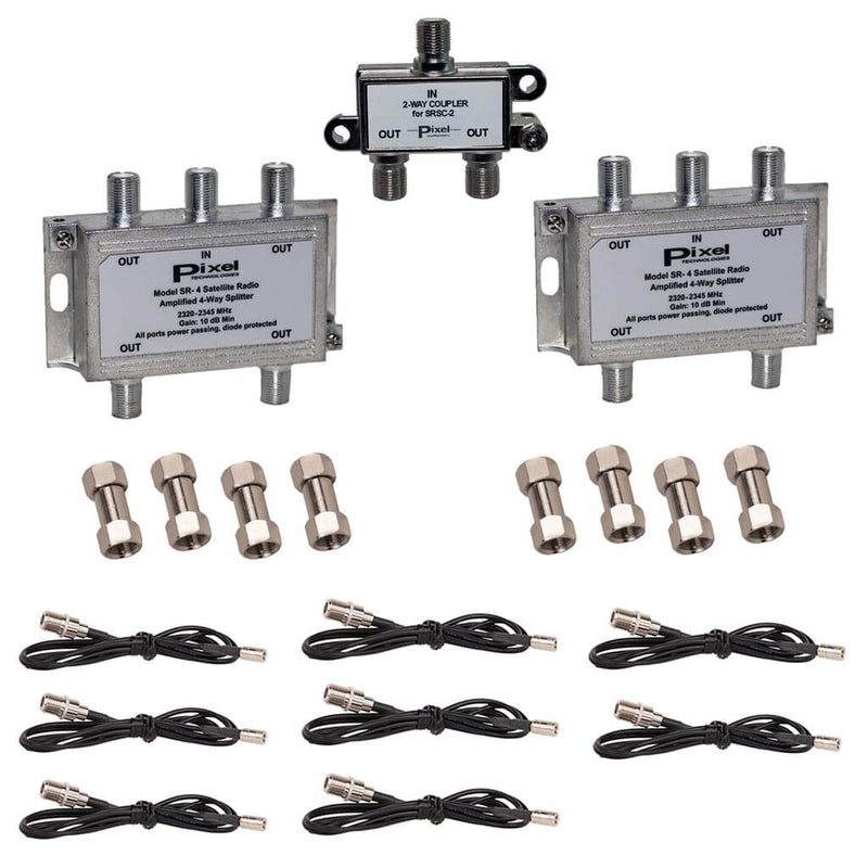 8 Way SiriusXM Satellite Radio Signal Distribution Splitter